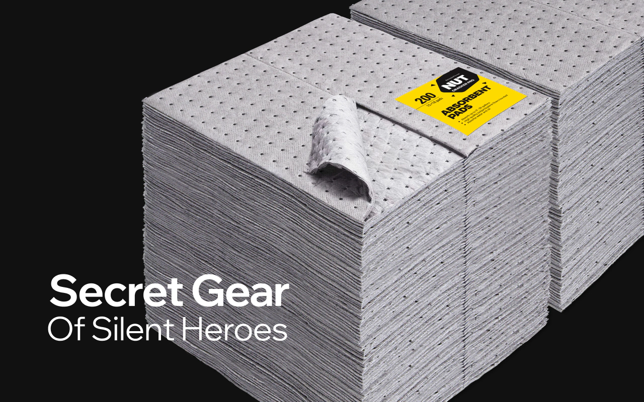 Industrial Absorbent Pads - - auto mechanics PIG Mats – Nutcracker Pro